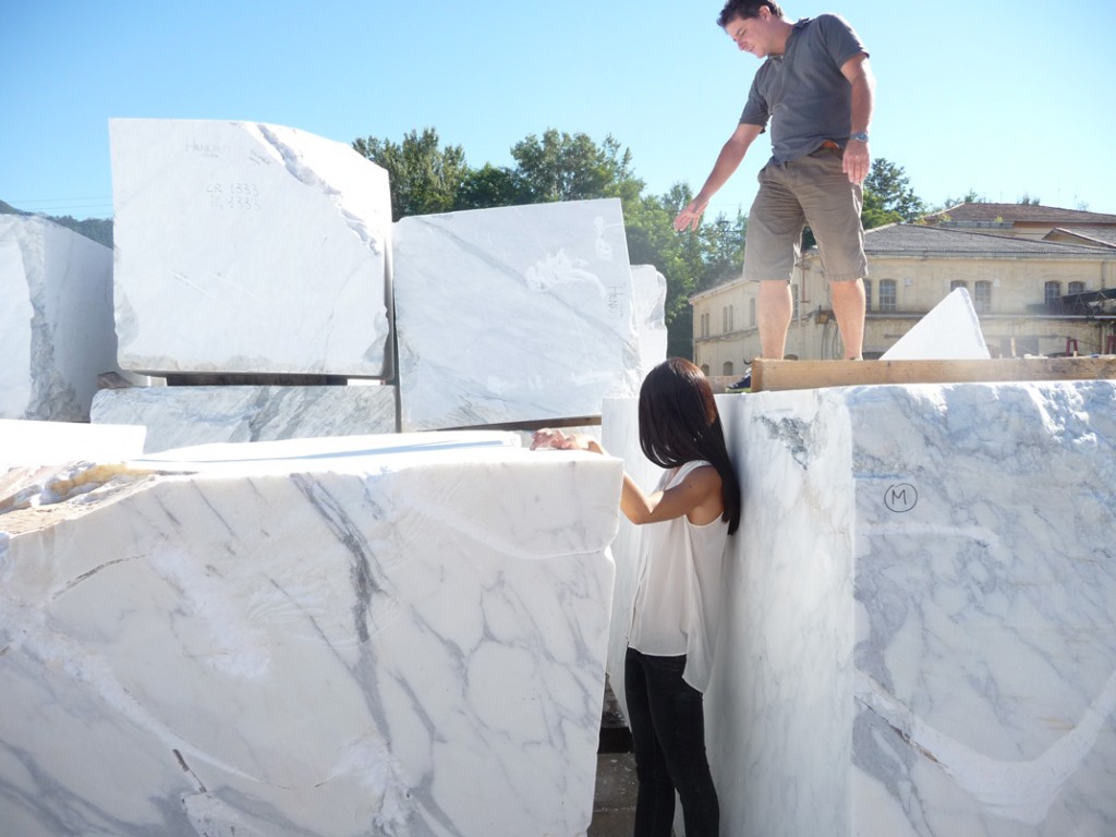selecting marble - Harrison Goldman